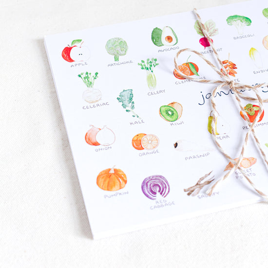 SEASONAL FRUIT AND VEGETABLES CALENDAR – Yolene Dabreteau Studio